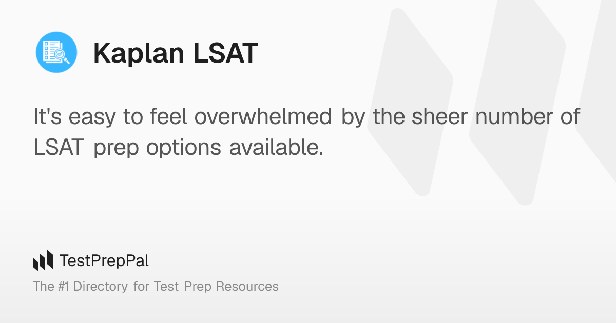 Kaplan LSAT – TestPrepPal