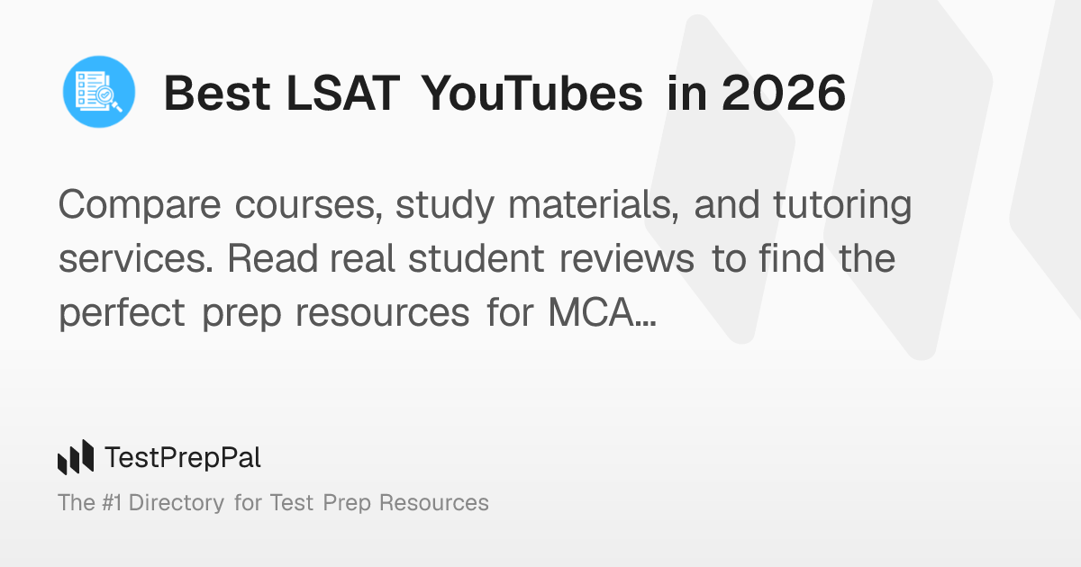 Best LSAT YouTubes in 2026 – TestPrepPal