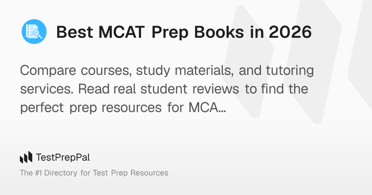 Best MCAT Prep Books in 2026 – TestPrepPal