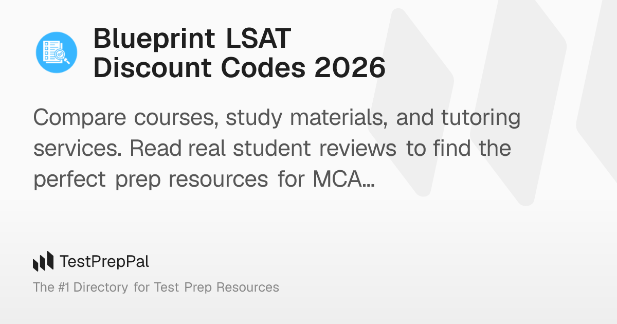 Blueprint LSAT Discount Codes 2026 – TestPrepPal