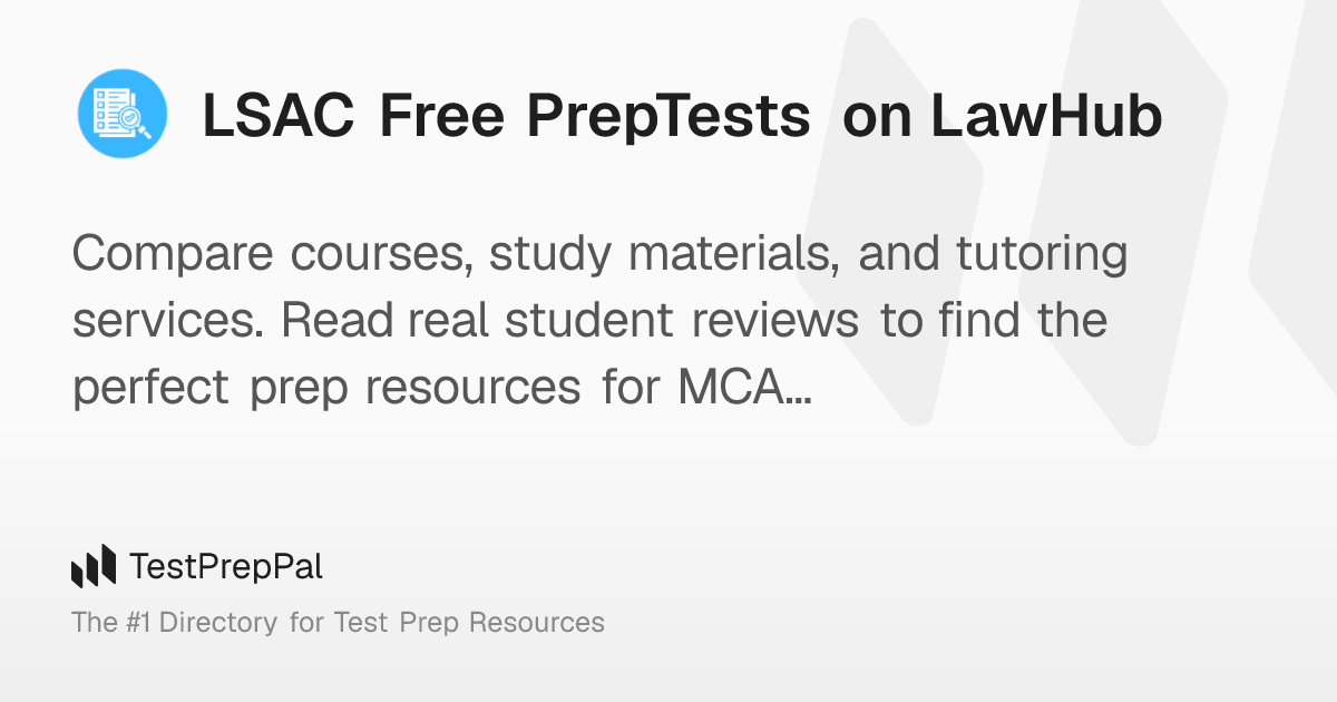 LSAC Free PrepTests on LawHub – TestPrepPal
