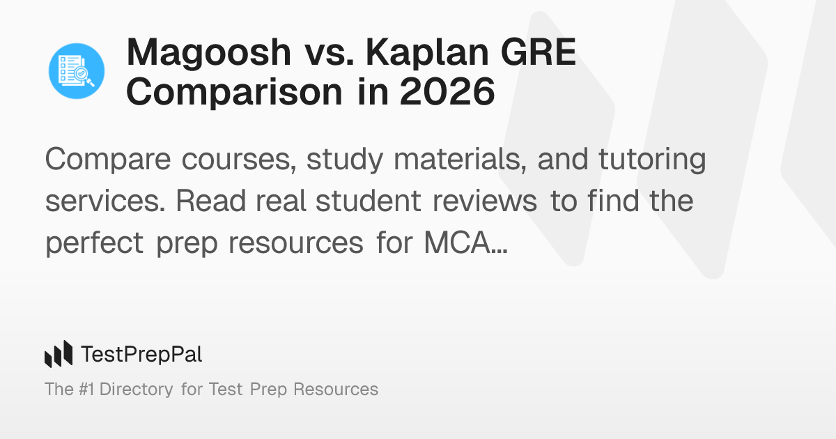 Magoosh vs. Kaplan GRE Comparison in 2026 – TestPrepPal