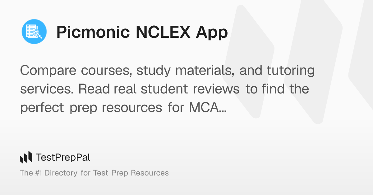Picmonic NCLEX App – TestPrepPal